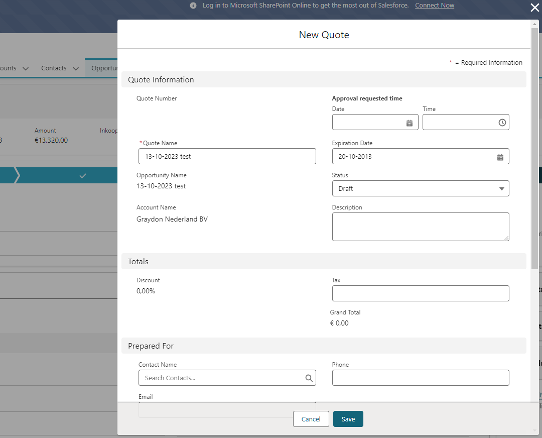 How to override the New Quote button from an Opportunity record in Salesforce? – Your SF Solution